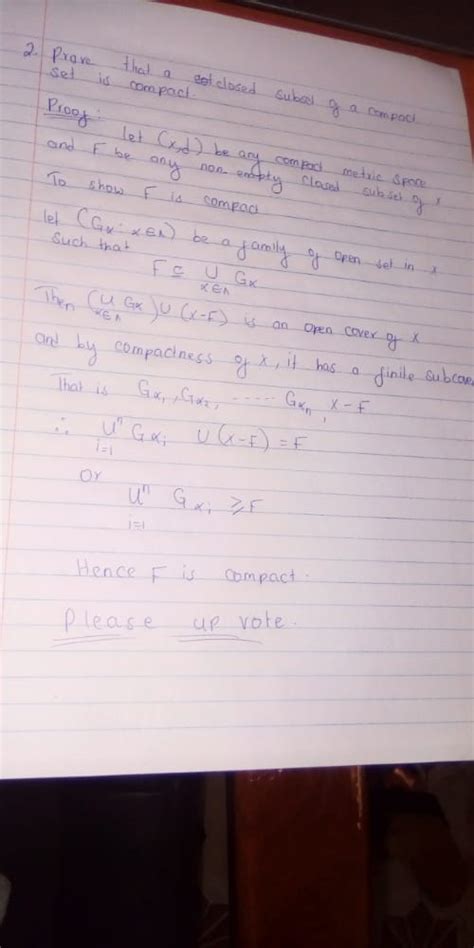 Solved How To Prove That Every Finite Set Is Compact How To Prove