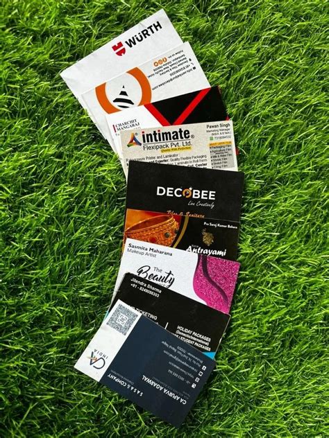 Multicolor Digital Pvc Printed Visiting Card Embossing Size 35x2