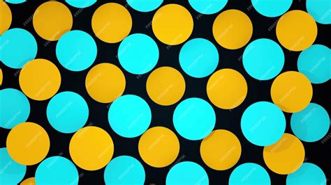 Premium Photo Abstract Composition With Colorful Circles Computer Generated 3d Rendering