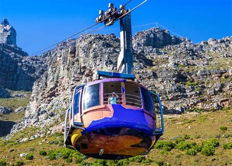 Table Mountain Cableway Elevating Above The City