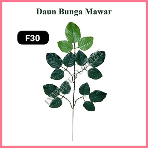 Jual Daun Bunga Mawar Artificial Daun Bunga Mawar Dekorasi Hias