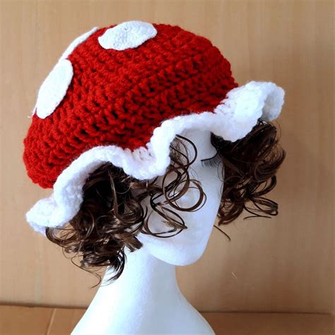 Crochet Mushroom Hat Bucket Hat Crochet Business Crochet