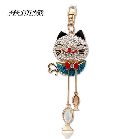 新品 时尚包包挂件 招财猫包扣 挂件配饰品 包邮来饰缘 来饰缘饰品旗舰店