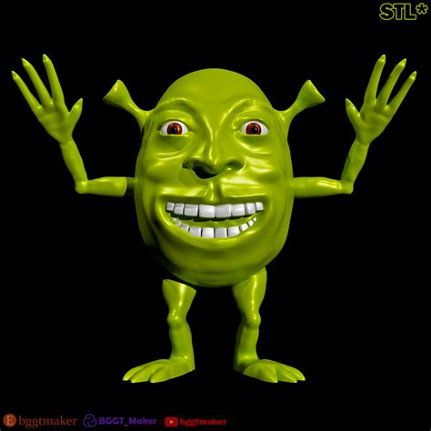 Stl File Shrek Wazowski Meme Character Mike Wazowski Shrek Memes 3d