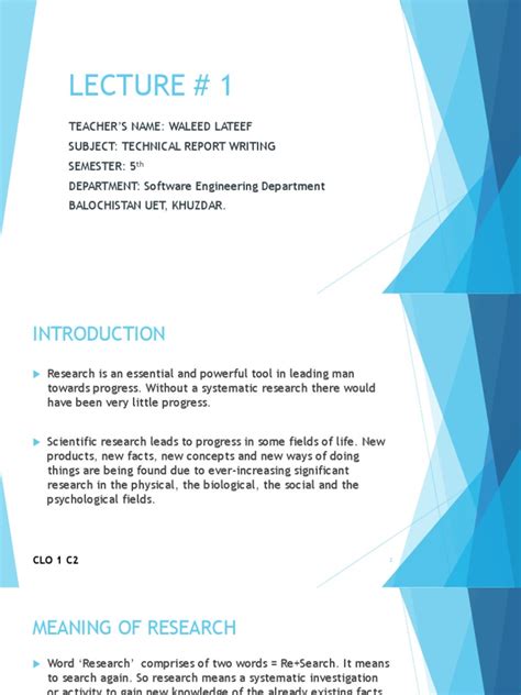 lecture ch 1 technical report writing pdf quantitative research