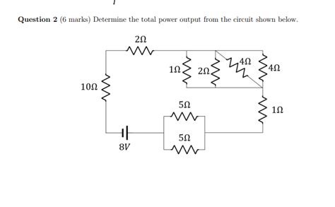 Solved Question Marks Determine The Total Power Chegg