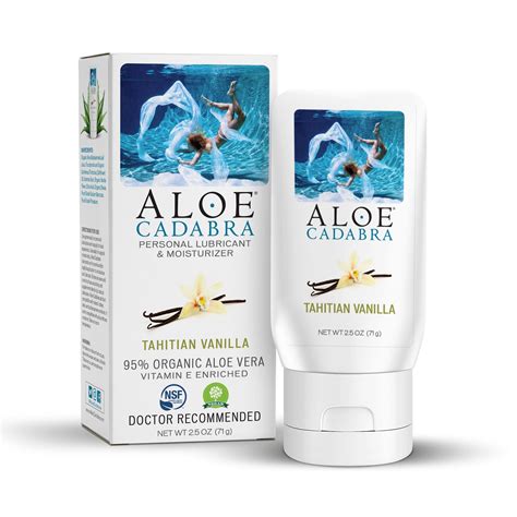 Aloe Cadabra Organic Personal Lubricant Vanilla Flavored Water Based