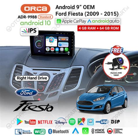 Jual Head Unit Android Auto Carplay Ford Fiesta Inch Orca New Standar Rhd Kota
