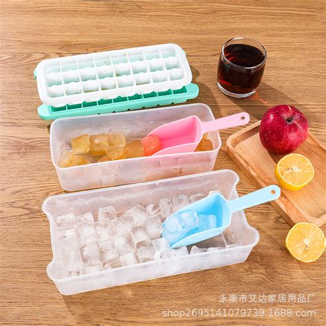 硅胶冰格方形冰块模具24格37格蜂窝心型冰球模具硅胶pp制冰盒冰铲 阿里巴巴