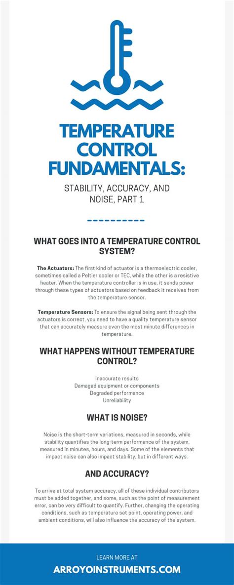 Temperature Control Fundamentals Stability Accuracy And Noise Part