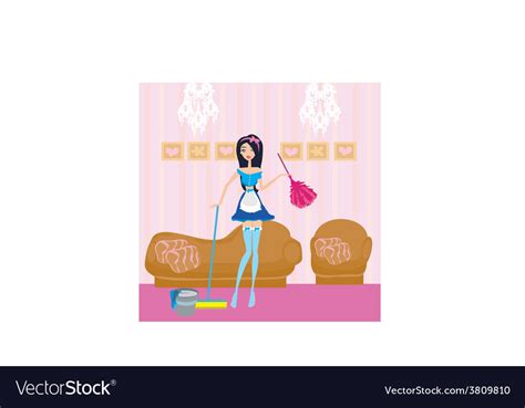 Cheerful Pin Up Girl Retro Style Portrait Pinup Vector Image