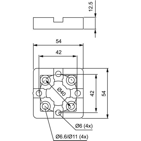 Reference Element 54x54 Mm Macrostd Tooling For Edm
