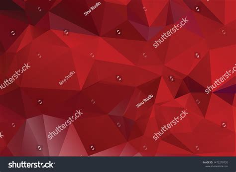 Abstract Red Color Polygon Background Design Stock Vector Royalty Free