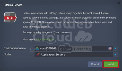 bitninja server security add ons setup with accuweb cloud guide
