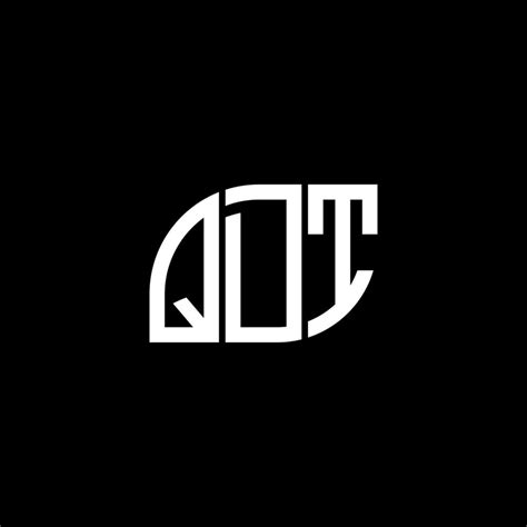 QDT Letter Logo Design On Black Background QDT Creative Initials Letter Logo Concept QDT