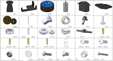 4wd Rc Smart Car Chassis With S3003 Metal Servo And Bearing Kit For Arduino Er Rbp68138c
