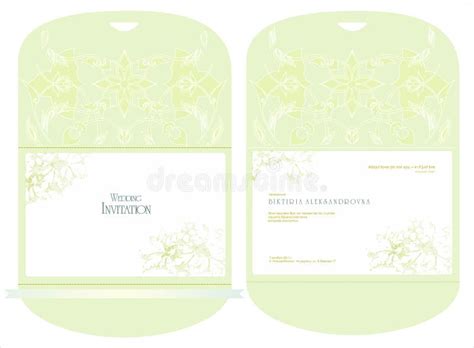 Boarding Pass Wedding Invitation Template Stock Vector Illustration