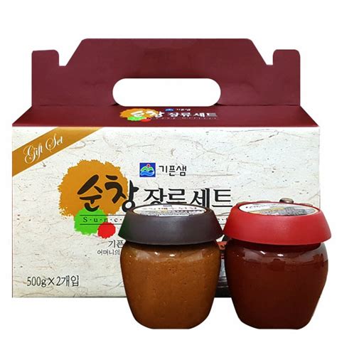 기픈샘 순창 500g 매실고추장 된장 쌈장세트 티몬
