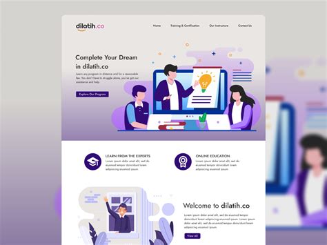 program training web design by adinda rahma khumairah on dribbble