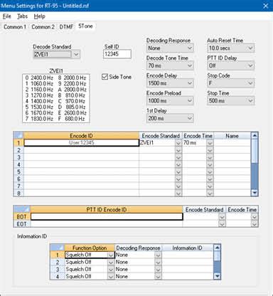 RT 95 Radio Programming Software