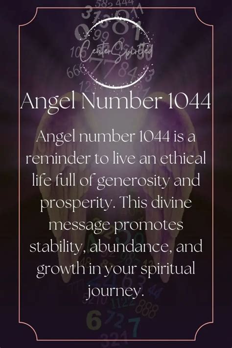 Angel Number 1044 Spiritual Meaning And Symbolism