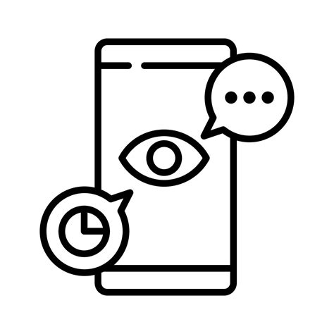 Ai Chat Bot Outline Icon 17749651 Vector Art At Vecteezy