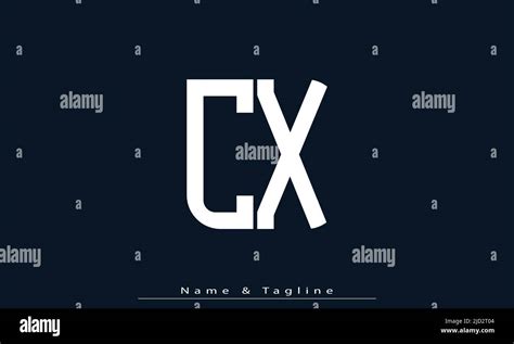 Alphabet Letters Initials Monogram Logo Cx Xc Stock Vector Image