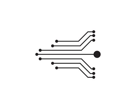 Circuit Illustration Design Vector Symbol Logo Technology 615533 Vector