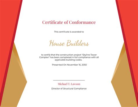 Free Printable Conformance Certificate Templates To Customize Online