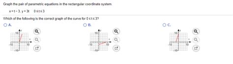 Graph The Pair Of Parametric Equations In Rectangular Coordinate System Tessshebaylo