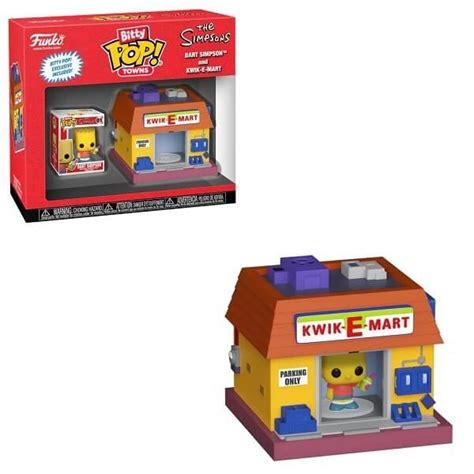 Funko Bitty Pop Towns The Simpsons Bart Simpson And Kwik E Mart Vinyl