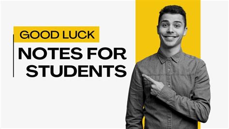 Heartfelt Good Luck Notes For Students Success And Motivation