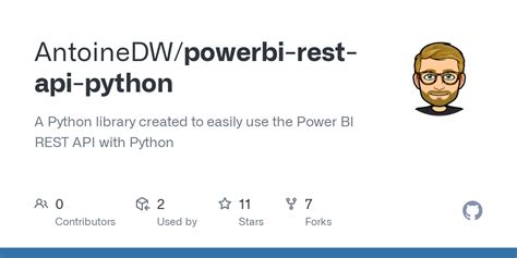 Github Antoinedw Powerbi Rest Api Python A Python Library Created To Easily Use The Power Bi