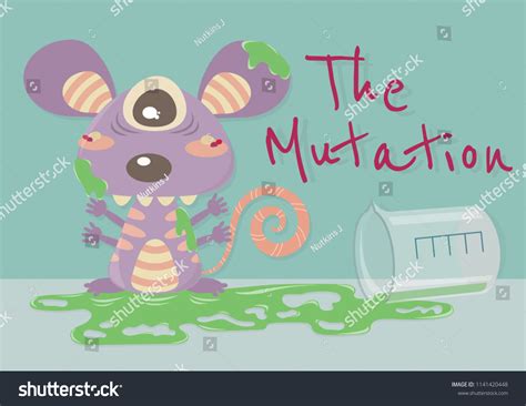 Mutation Animal Vector Cartoon Illustration Mutant Stock Vector