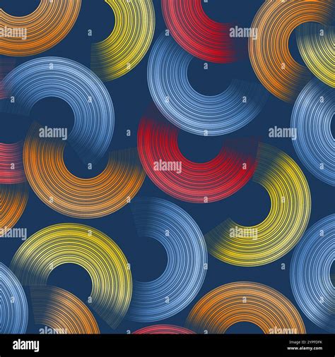 Trendy Geometric Background With Abstract Circles Shapes Card Design Futuristic Dynamic