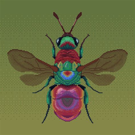 Pixel Art Bugs Behance