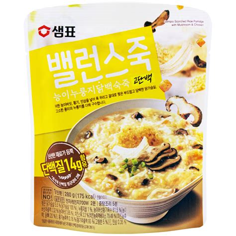 샘표능이누룽지닭백숙죽280g 배민 장보기∙쇼핑