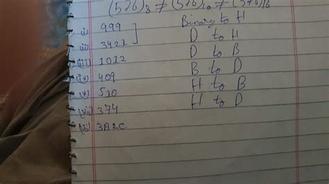 Solved Binary To Hiii 1012iv 409v 510vii 374d To Hd