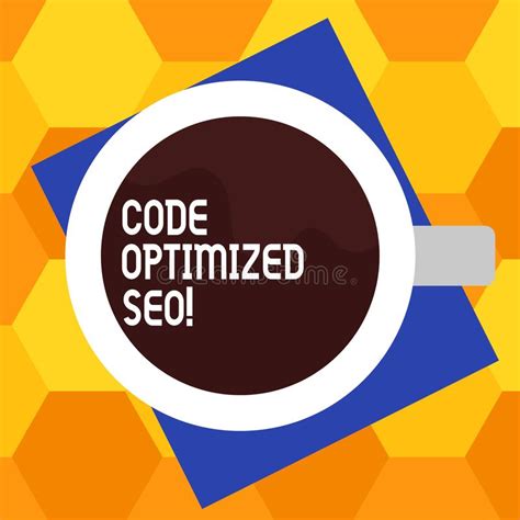 Handwriting Text Writing Code Optimized Seo Concept Meaning Process Of Affecting Visibility