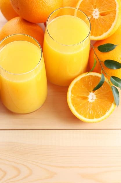 Premium Photo Freshly Squeezed Orange Juice Closeup
