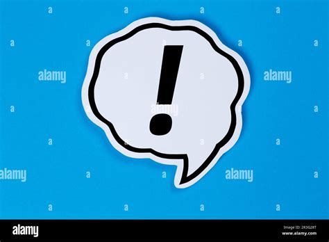 Exclamation Mark Attention Symbol Caution Important Danger In Speech Bubble Communication