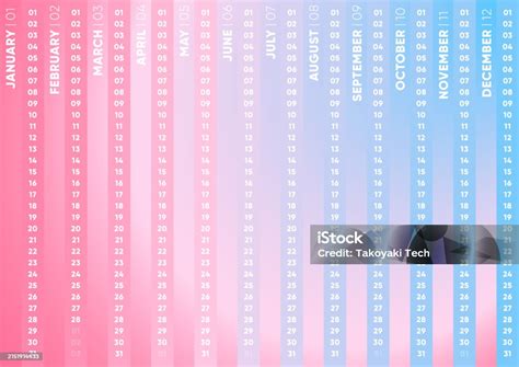 한 페이지 캘린더 플래너 2025 벽과 책상 사용을 위한 달력 템플릿 2025 현대 연간 레이아웃 디자인 1월에 대한 스톡 벡터