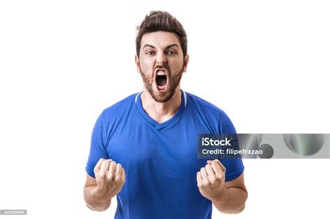 팬 흰색 바탕에는 축 하 하는 파란색 유니폼에 스포츠 선수 Championship에 대한 스톡 사진 및 기타 이미지 Championship 경쟁 국가 대표 Istock