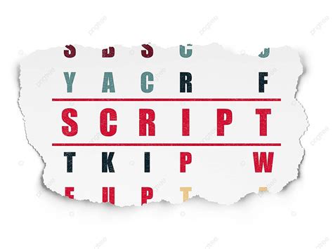 Programming Concept Script In Crossword Puzzle Script Web Success Photo