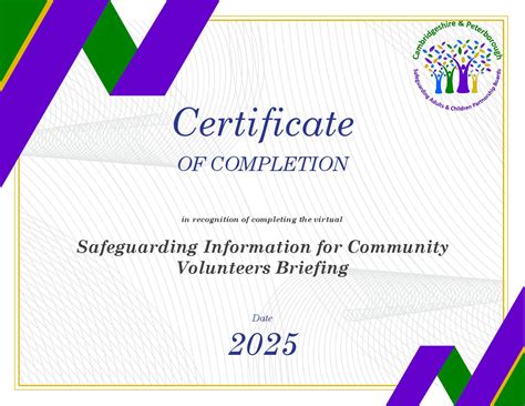 Safeguarding Information For Community Certificate Cambridgeshire And