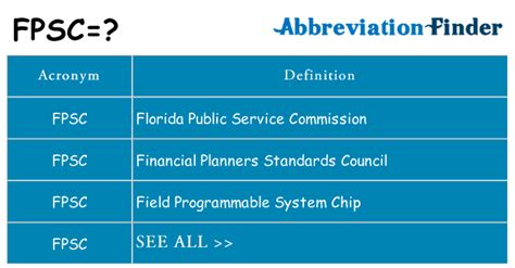 What Does Fpsc Mean
