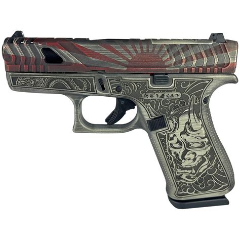 Glock G43x Custom Rising Sun Bushido 9mm Subcompact 10rd