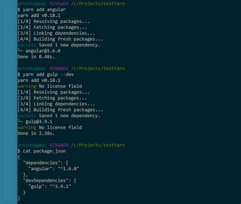 Yarn Install Dev Dependencies Yellowvendor
