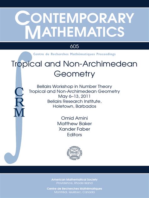Tropical And Non Archimedean Geometry Pdf Geometry Mathematical Concepts