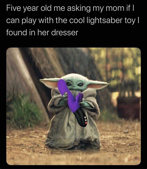Five Year Old Me Asking My Mom If I Can Play With The Cool Lightsaber